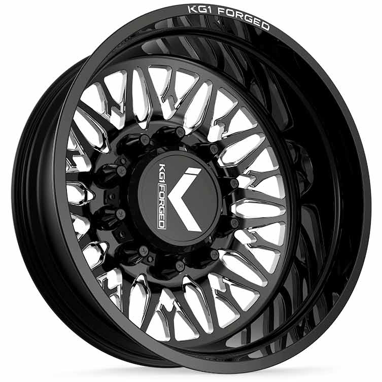 KG1 Forged TRIDENT-D KD014 Black/Mill 24x8.25 Wheel - KD014R2482528GM | XDP