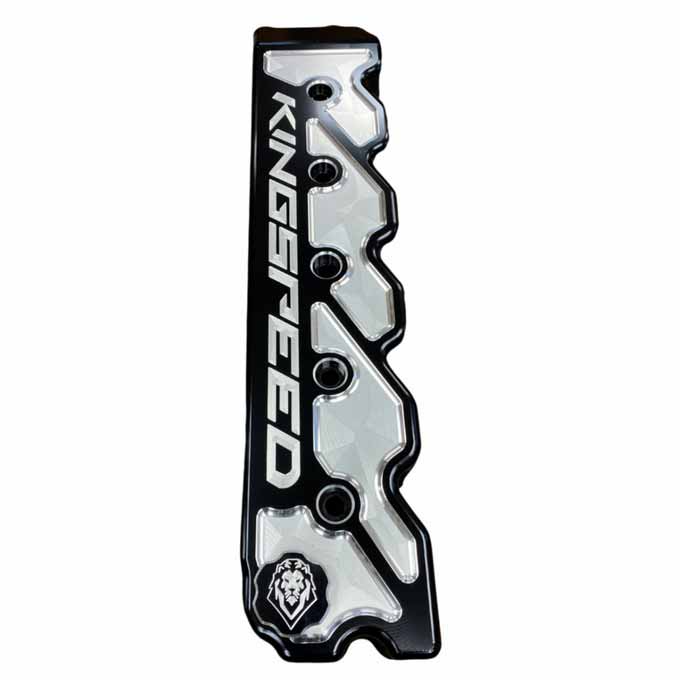 Kingspeed KSR-BVC-12VN-94 Black/Machined Billet Valve Cover (Notched) | XDP