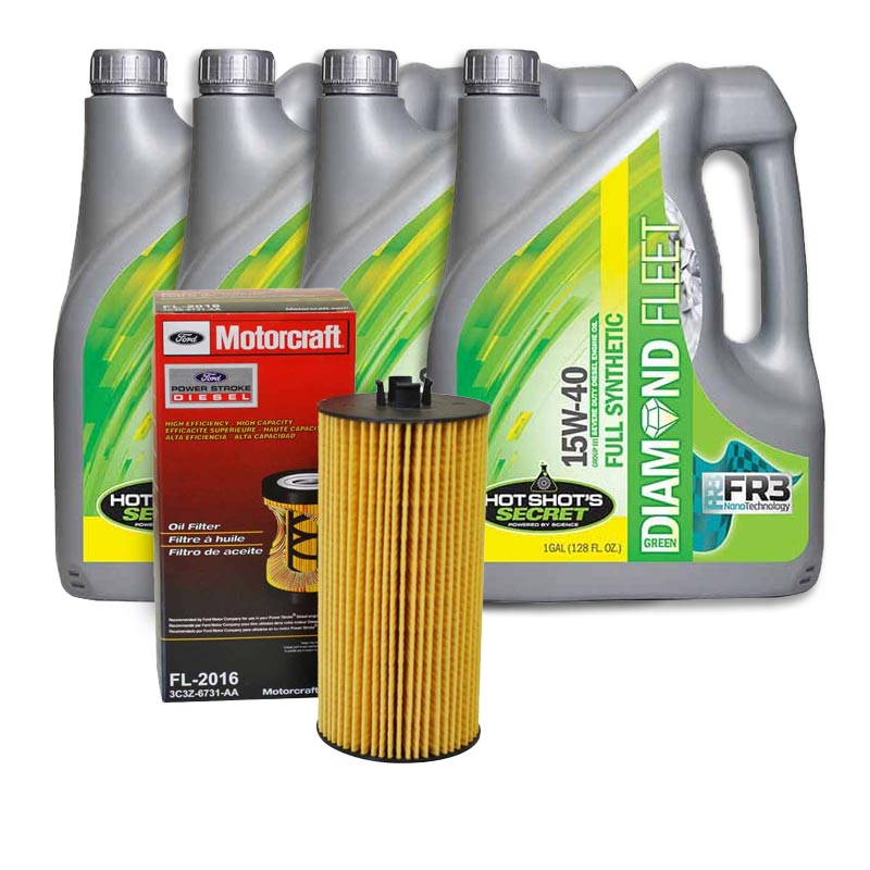 Ford 6.0L Powerstroke 15W-40 Oil Change Bundle (OE Oil Filter) XDK138 | XDP