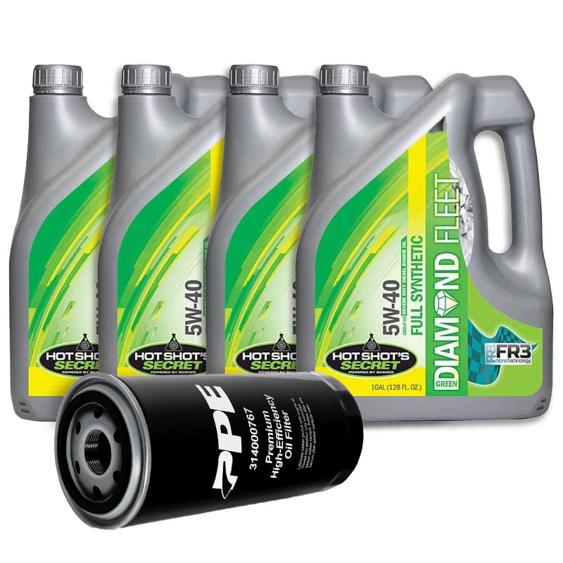 Ford 6.7L Powerstroke 5W-40 Oil Change Bundle (Aftermarket Oil Filter ...