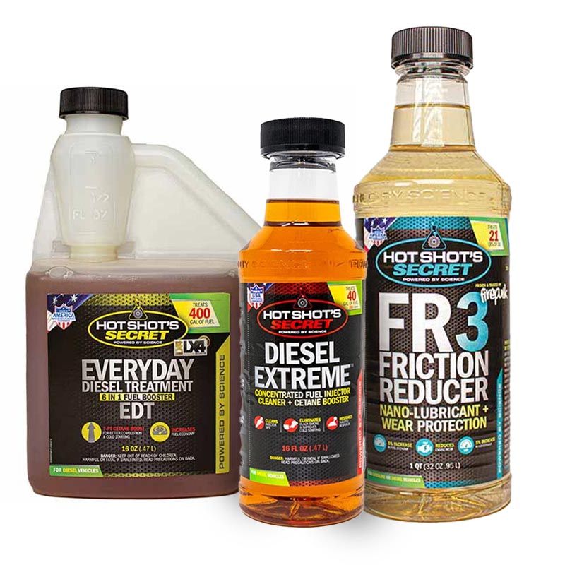 Hot Shot's Secret Diesel Powered Fuel & Oil Additive Gift Bundle XDK615 ...