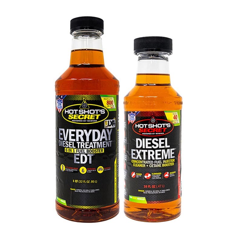Hot Shot's Secret Diesel Pickup Prevention Oil & Fuel Additive Bundle ...