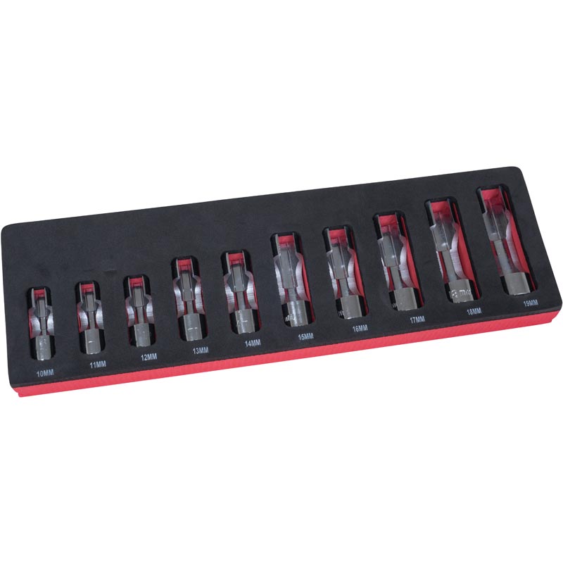 Lisle 12030 Metric Flare Nut Socket Set (10-Piece) | XDP