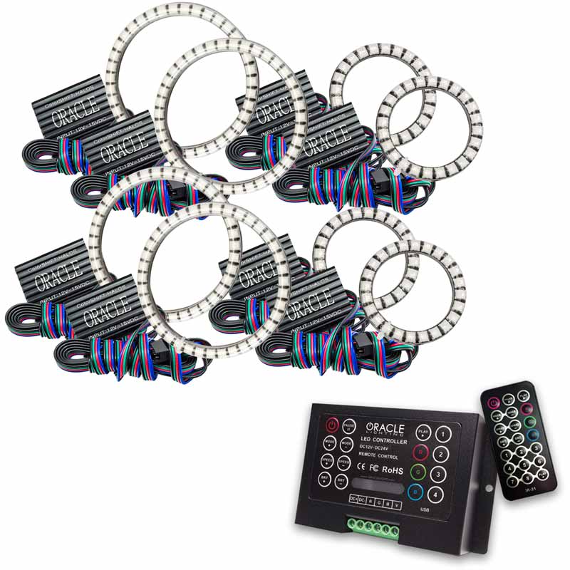 Oracle 5835-333 Vector Grille ColorShift LED Halo Kit (2.0 Controller ...