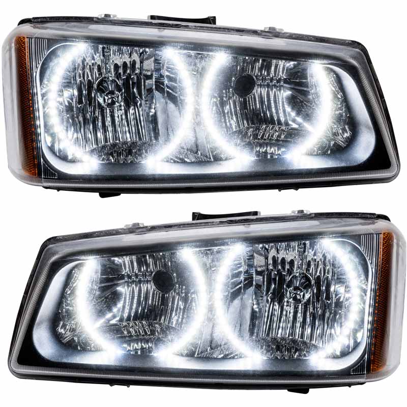 Oracle 7197-001 Chrome Headlights With White LED Halo | XDP