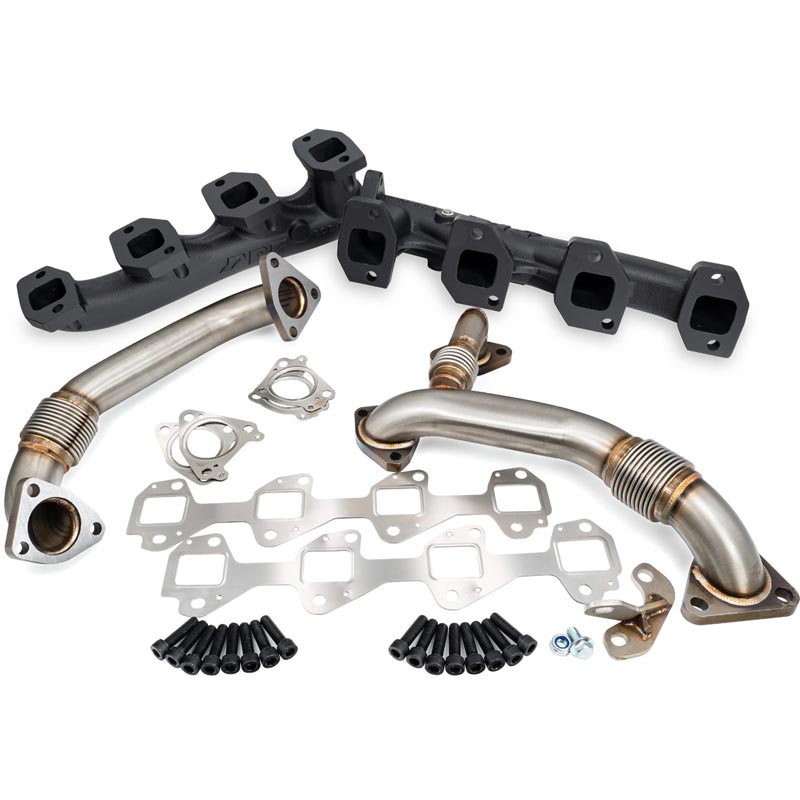 PPE 116111420 High-Flow Exhaust Manifolds With Up-Pipes - Black | XDP