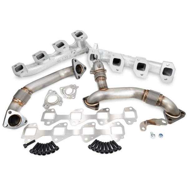 PPE 116112035 High-Flow Exhaust Manifolds With Up-Pipes - Silver | XDP