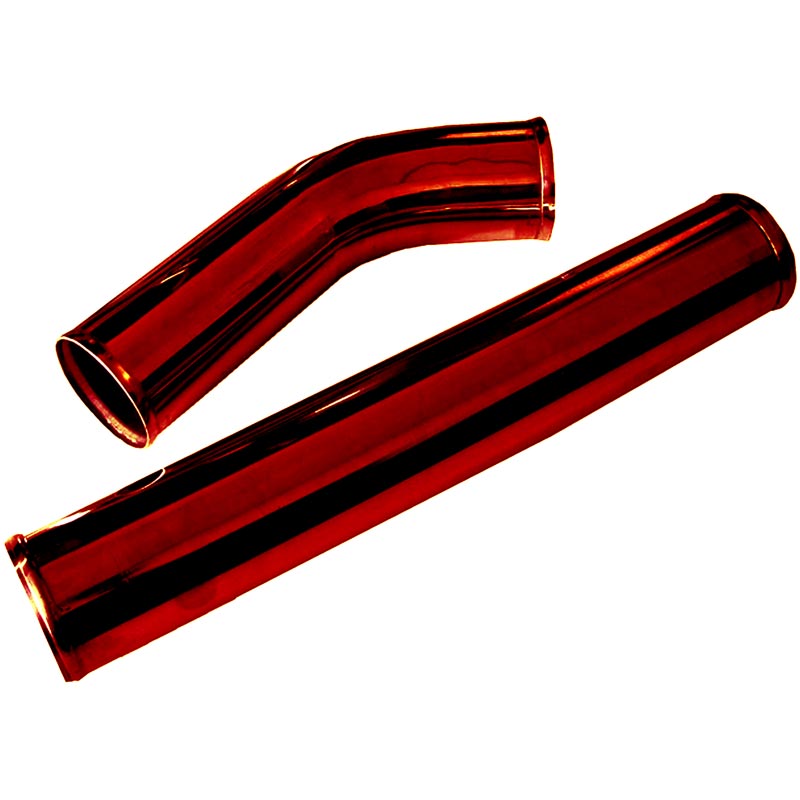 Pusher PDC9402ICTA_R 3" Hot & Cold Side Intercooler Pipes - Red | XDP