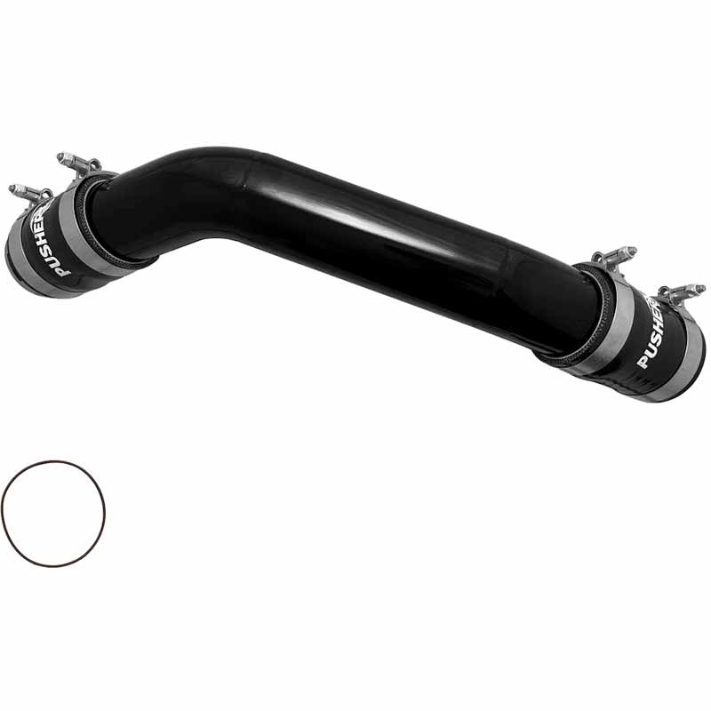 Pusher PFP1114HP2_K 3" Hot Side Intercooler Pipe (2-Piece) - Black | XDP