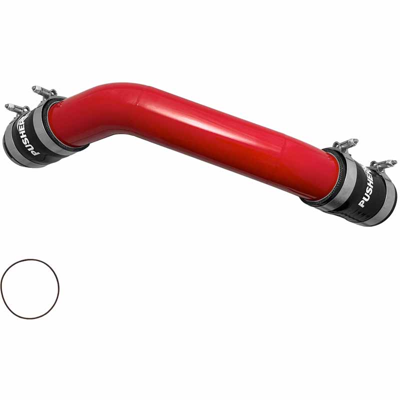Pusher PFP1114HP2_R 3" Hot Side Intercooler Pipe (2-Piece) - Red | XDP