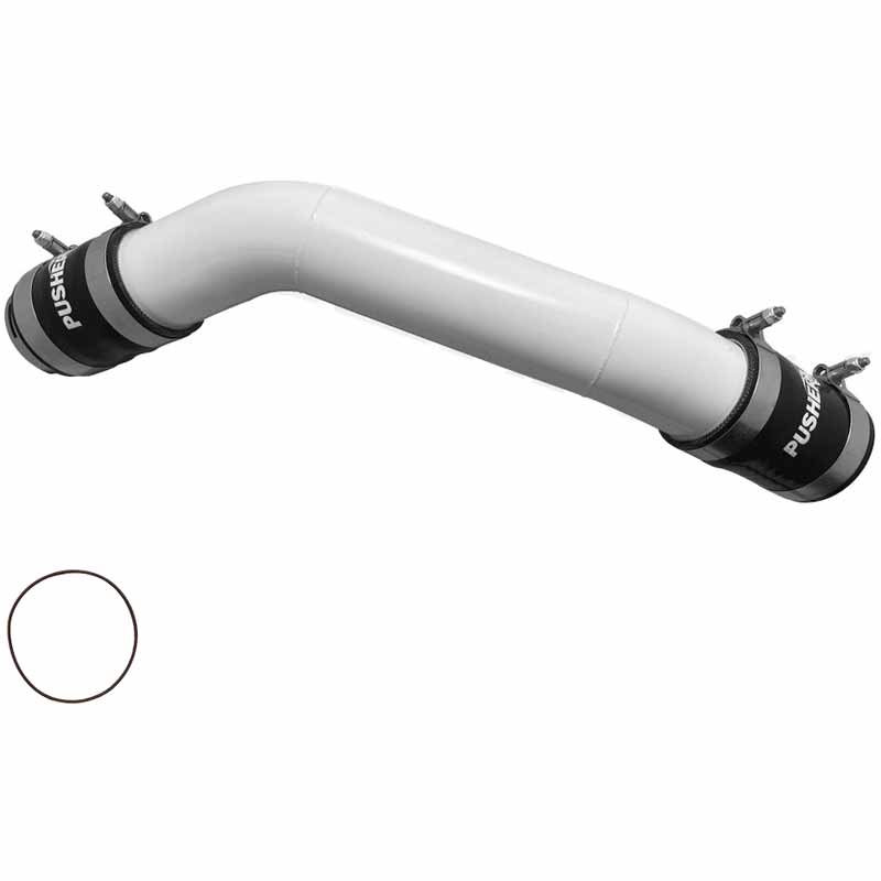 Pusher PFP1114HP2_W 3" Hot Side Intercooler Pipe (2-Piece) - White | XDP
