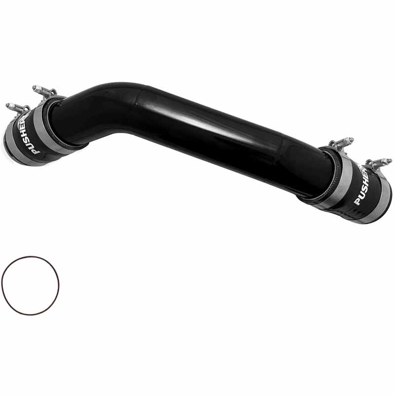 Pusher PFP15XXHP2_K 3" Hot Side Intercooler Pipe (2-Piece) - Black | XDP