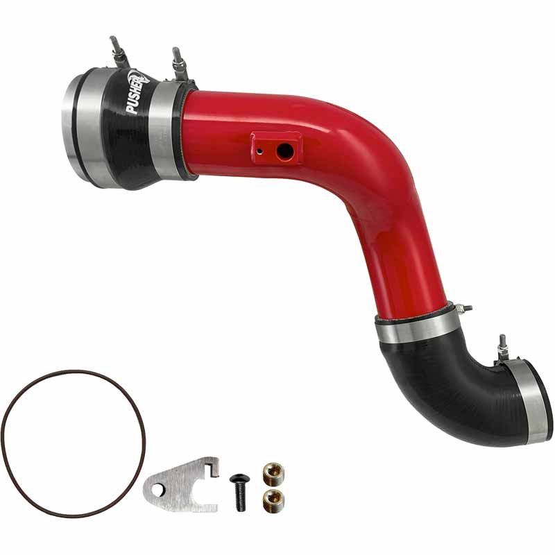 Pusher PFP17XXBTA_R 3" Cold Side Intercooler Pipe - Gloss Red | XDP