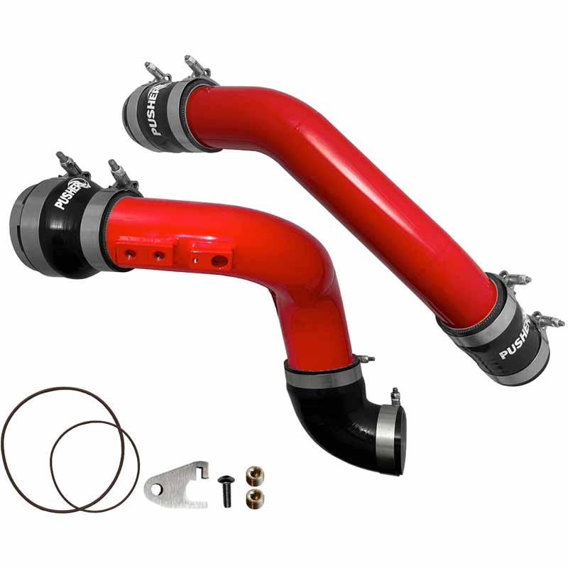 Pusher PFP17XXKTA2_R 3" Hot & Cold Side Pipe Kit (2-Piece) - Red | XDP