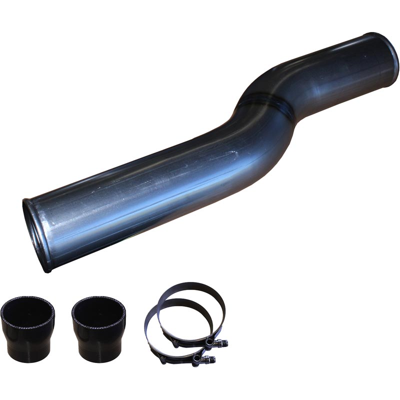 Pusher PRC1012HP_N 3.5" MEGA Pass Side Intercooler Pipe - Raw | XDP