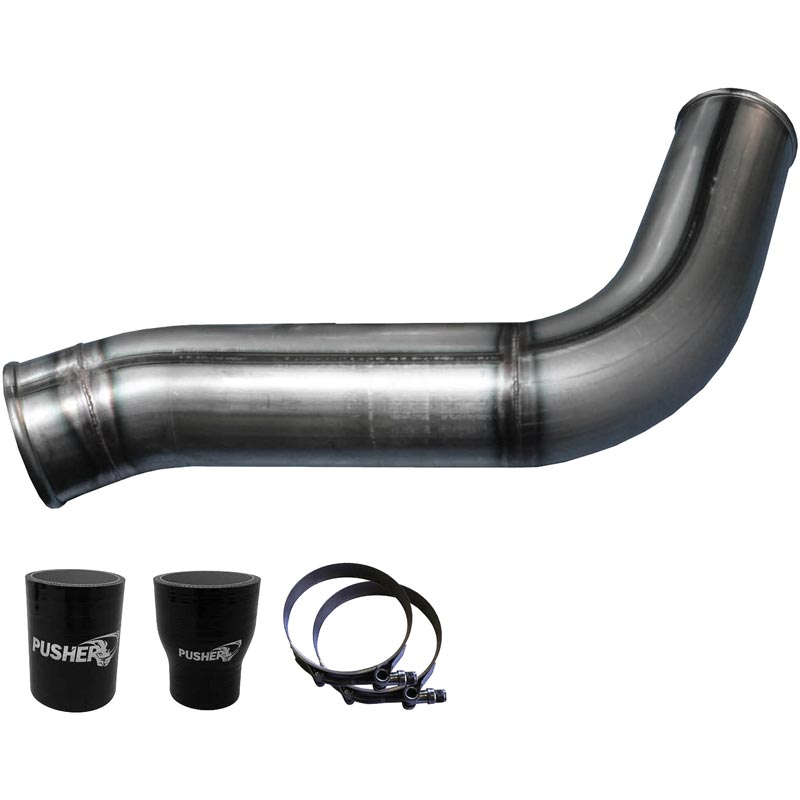 Pusher PRC1318BT_N 3.5" MEGA Driver Side Intercooler Pipe - Raw | XDP