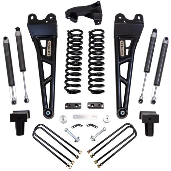 ReadyLift 49-27421 4'' Coil Spring Lift Kit With Radius Arms & Falcon 1 ...