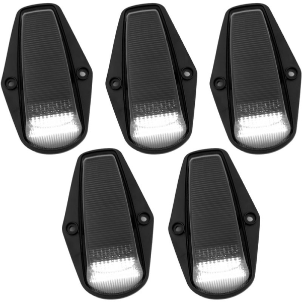 Recon Smoked Lens White LED Cab Lights 264100WHBK | XDP