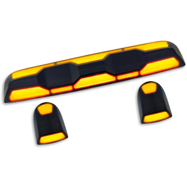 Recon Smoked Lens Amber 2-Way Forward & Rear Facing LED Cab Lights ...