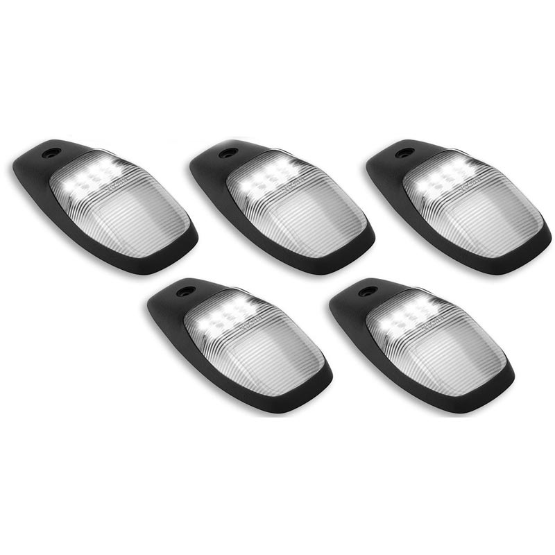 Recon Smoked Lens White 2-Way Forward & Rear Facing LED Cab Lights ...