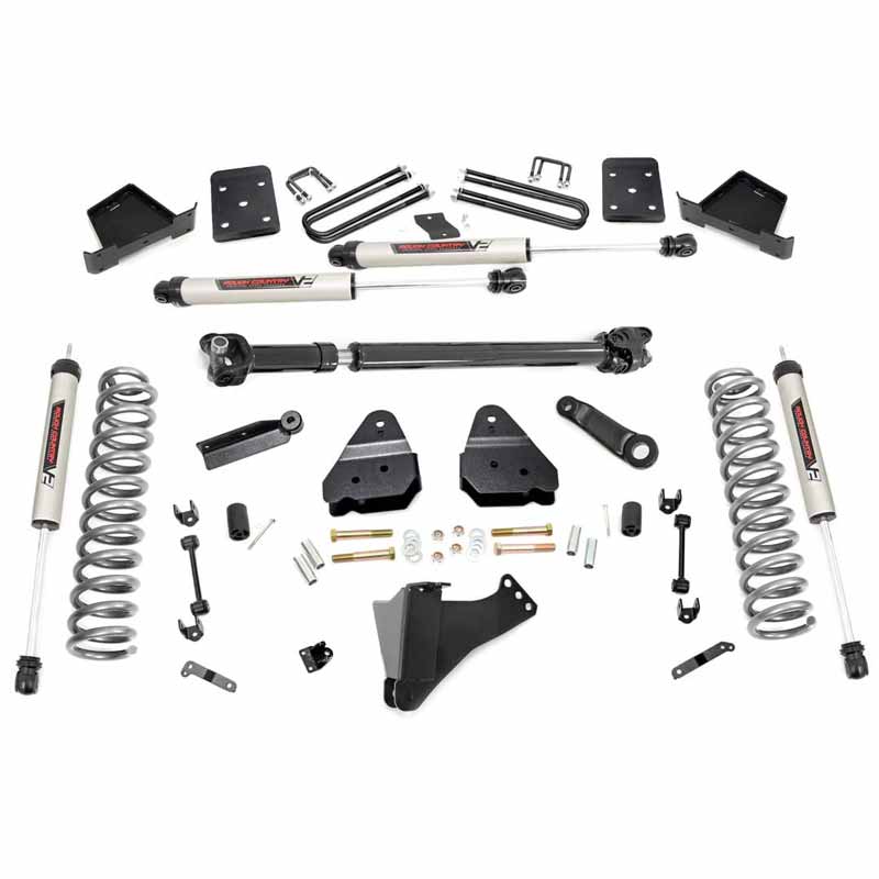Rough Country 50371 6" Lift Kit With V2 Shocks & Front Driveshaft | XDP
