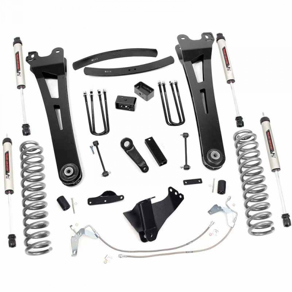 Rough Country 53870 6" Radius Arm Lift Kit With V2 Monotube Shocks | XDP