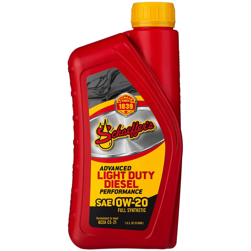 Schaeffer's 9020 Advanced Light Duty Diesel Performance 0W-20 Engine ...