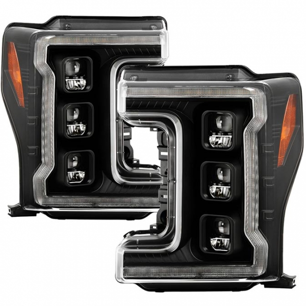 Spyder 5087447 Apex Series Black LED Headlights | XDP