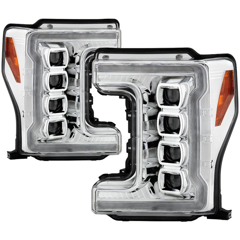 Spyder 5087430 Apex Series Chrome LED Headlights | XDP