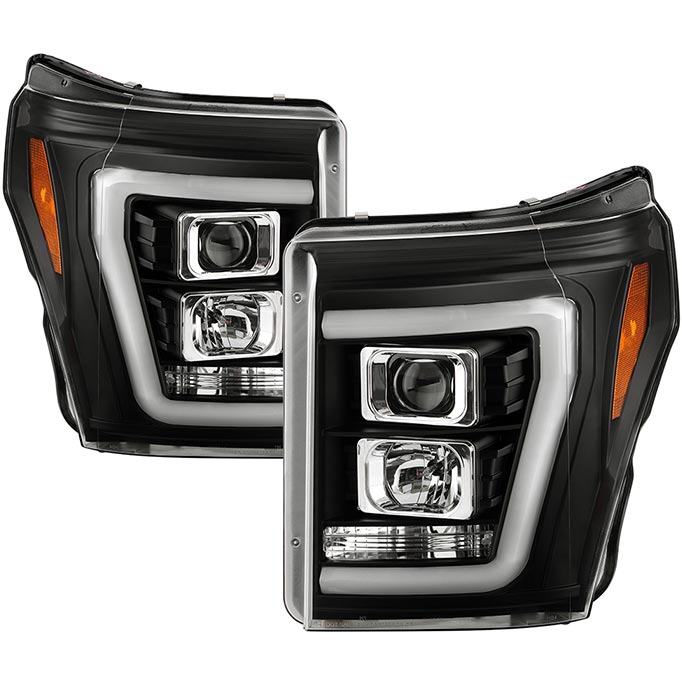 Spyder 5087898 Platinum Series Black LED Headlights (Version 2) | XDP