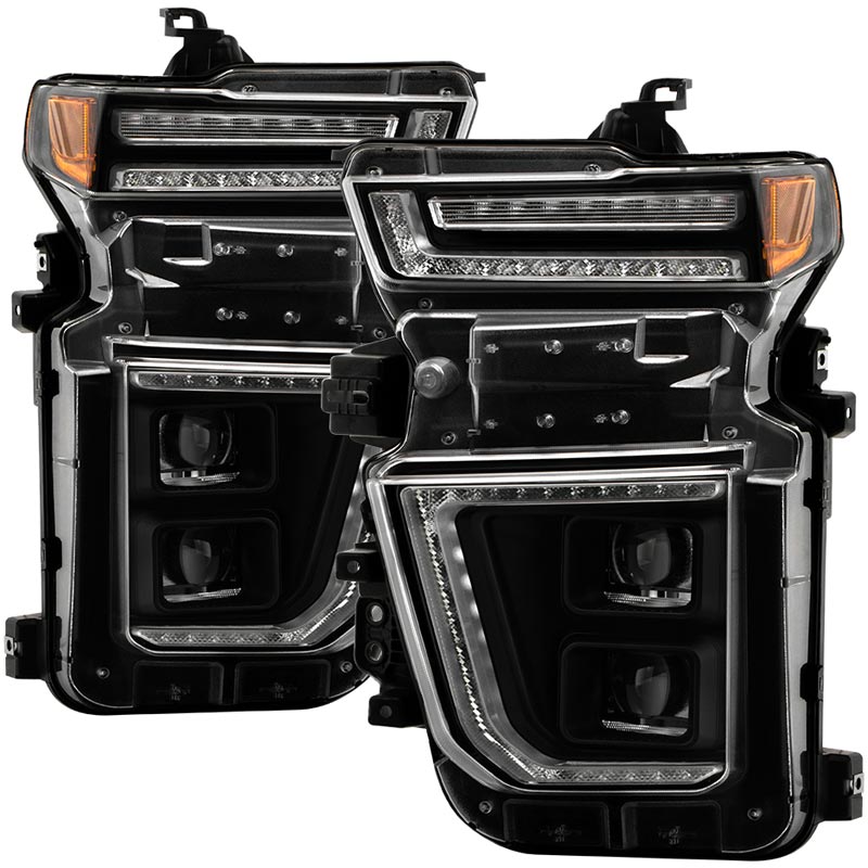 Spyder Apex Series Black LED Projector Headlights 5088840 | XDP