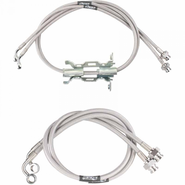 Synergy 8866-02 Stainless Steel Braided Brake Line Kit (Front & Rear) | XDP