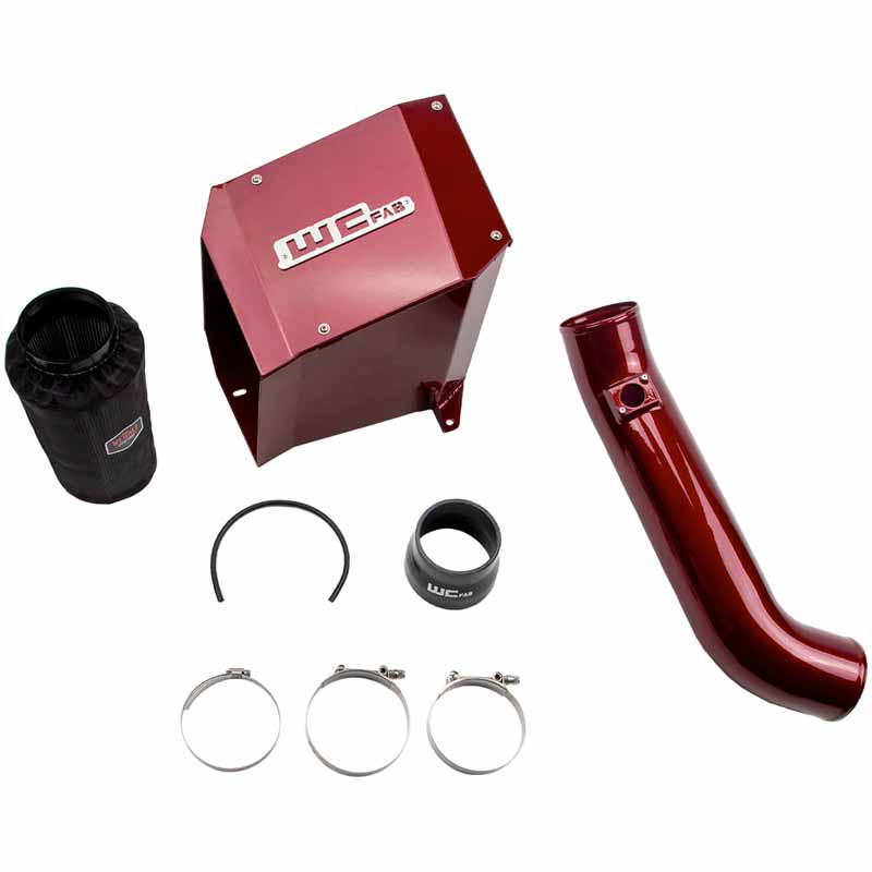 Wehrli Custom Fab WCF100190-RED 4" Intake Kit W/Air Box - WCFab Red | XDP