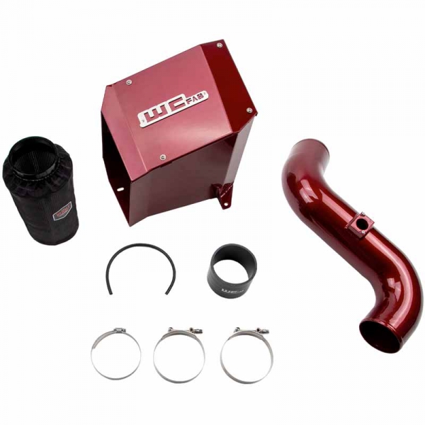 Wehrli Custom Fab WCF100193-RED 4" Intake Kit W/Air Box - WCFab Red | XDP