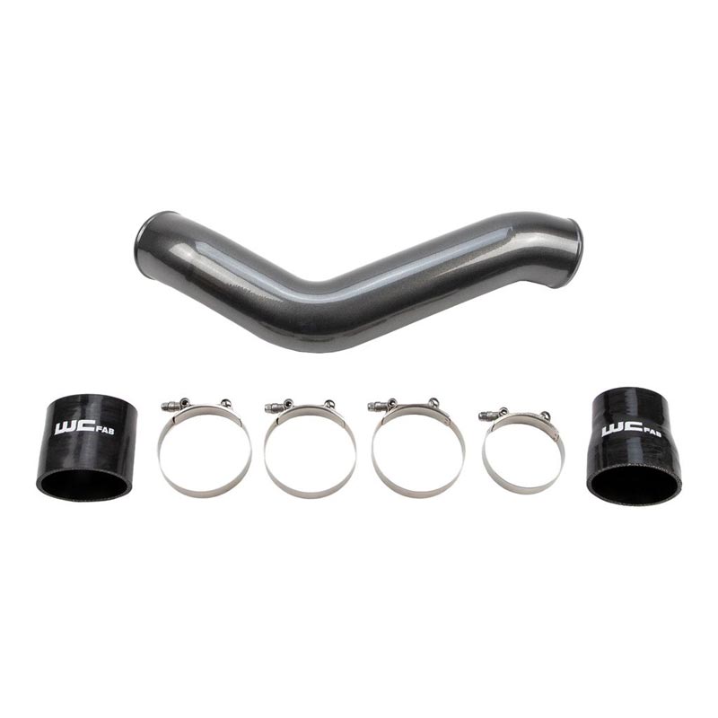 WCFab 3.5" Cold Side Intercooler Pipe - Fine Texture Black WCF100218 ...