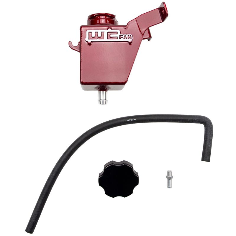 Wehrli Custom Fab WCF100224-RED Auxiliary Coolant Tank - WCFab Red | XDP