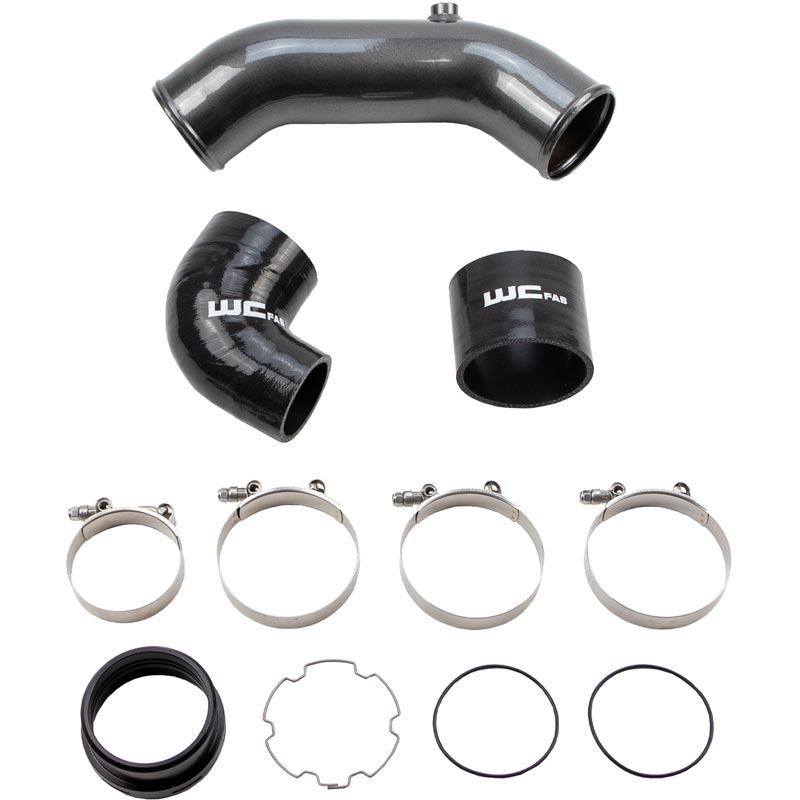 Wehrli Custom Fab 3.5" Cold Side Intercooler Pipe - Bronze Chrome ...