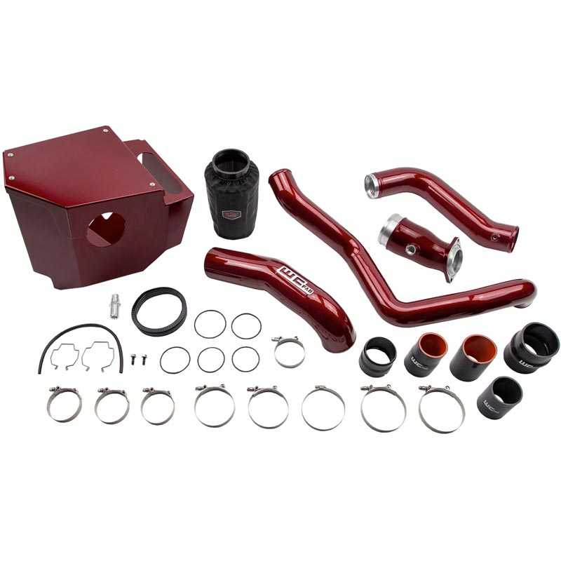 WCFab 4" Stage 2 Intake Kit W/ Air Box - WCFab Red WCF100414-RED | XDP