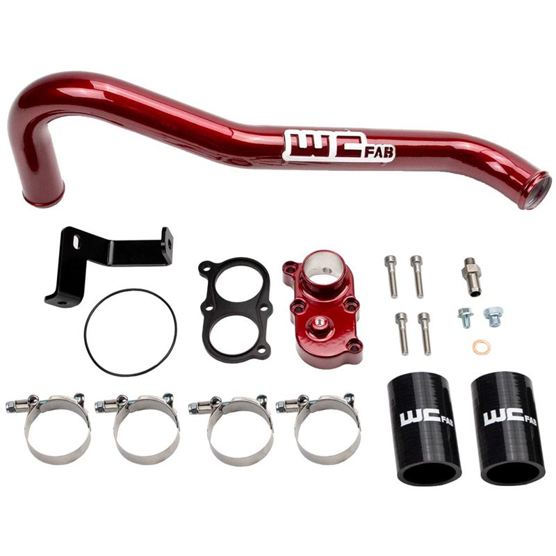 WCFab WCF100420 Billet Thermostat Housing & Coolant Pipe | XDP