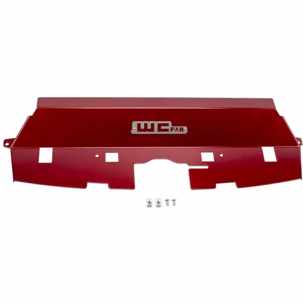 Wehrli Custom Fab WCF100546-RED Aluminum Radiator Cover - WCFab Red | XDP