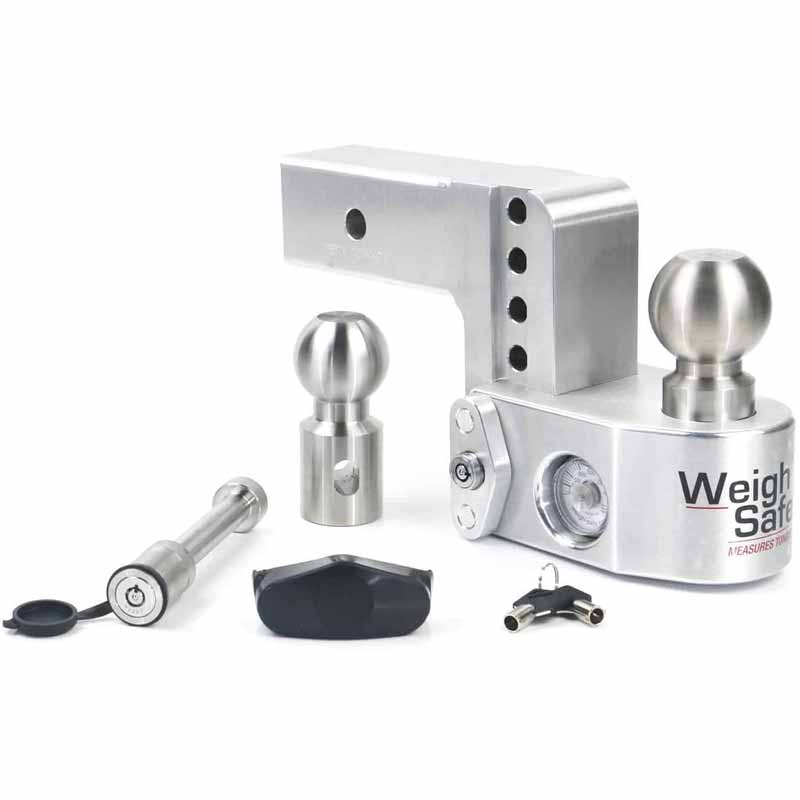 Weigh Safe WS4-2.5-KA 2.5" Drop Hitch & Lock Pin - 4" Drop | XDP