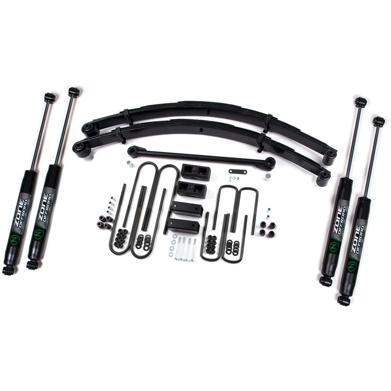 Zone Offroad 4" Lift Kit With Nitro Series Shocks ZONF1N | XDP